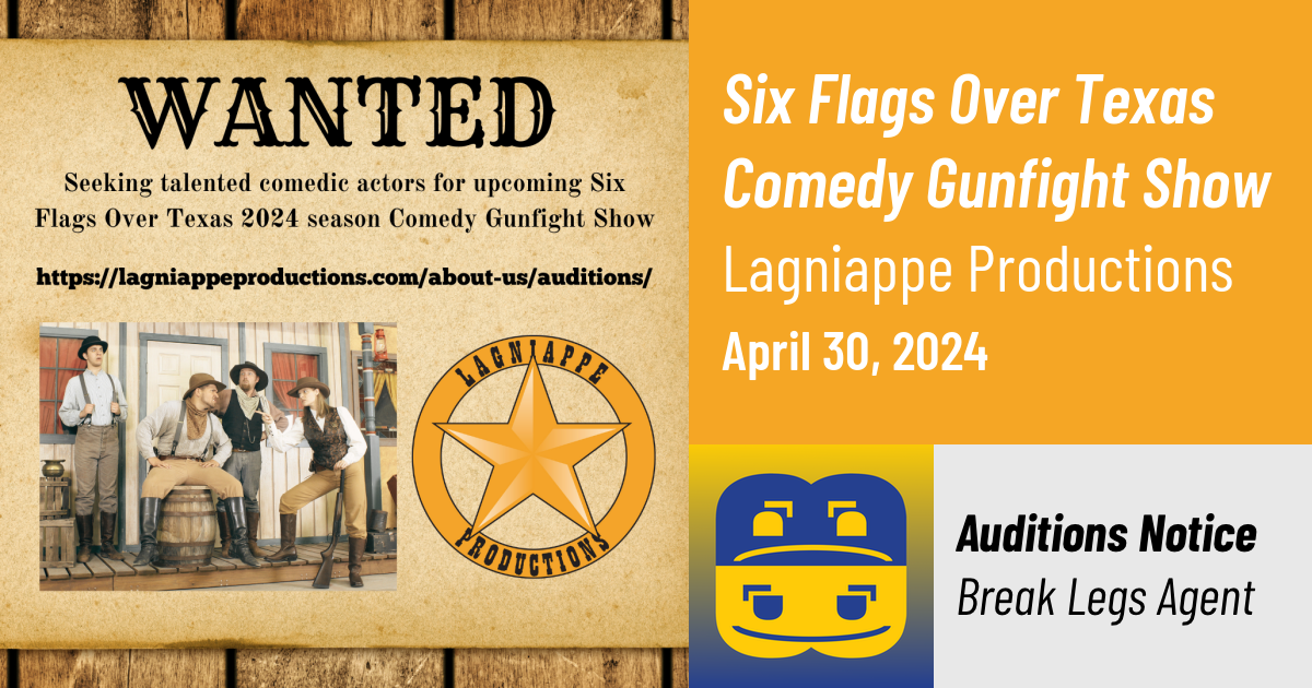 Six Flags Over Texas Comedy Gunfight Show, Lagniappe Productions ...
